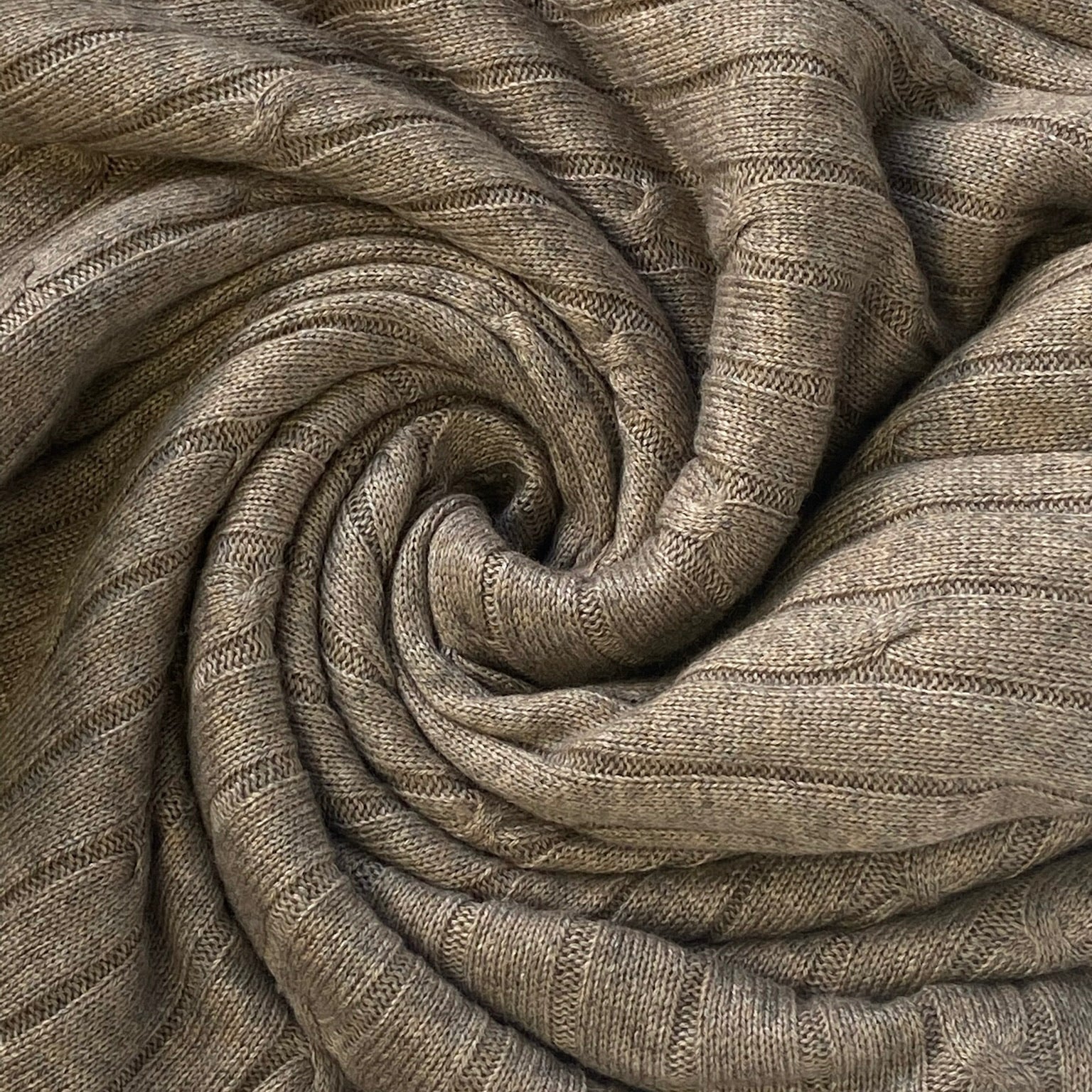 Cashmere Cable Knit Pashmina | Signature Cashmere
