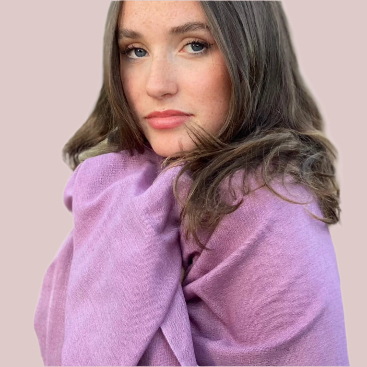 Lavender Purple Classic Pashmina | Signature Cashmere